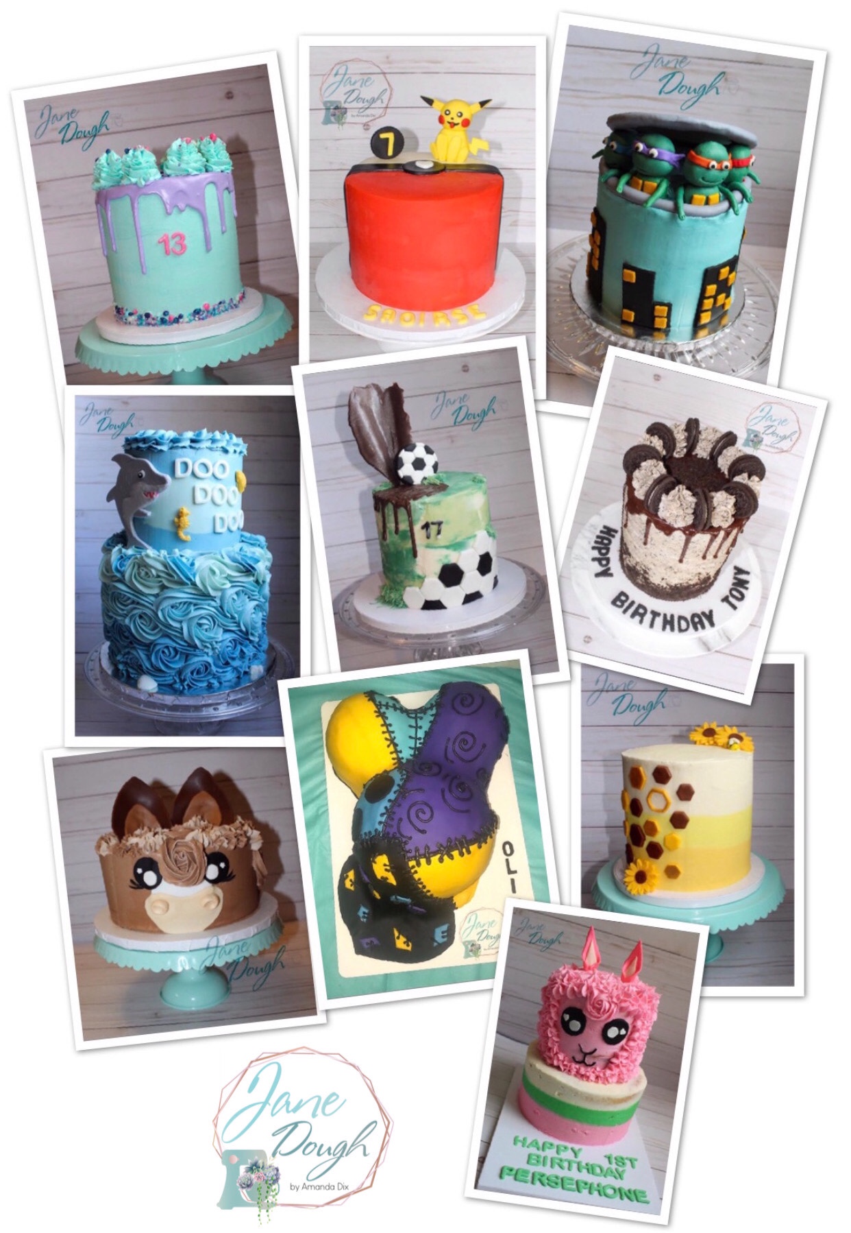 Jane Dough & Sweets: Vegan, Dye-Free, & Allergy- Friendly Baked Goods ...